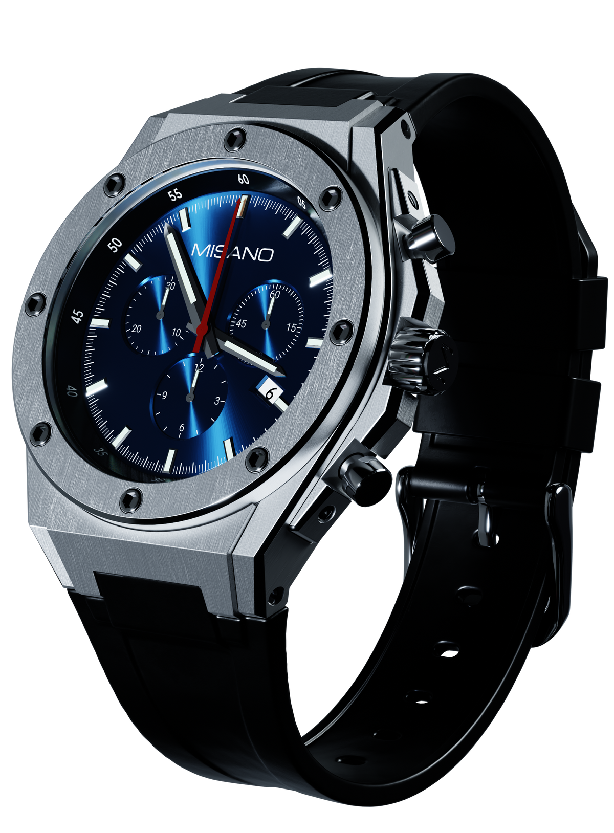 Blue Dial & Silicone Strap